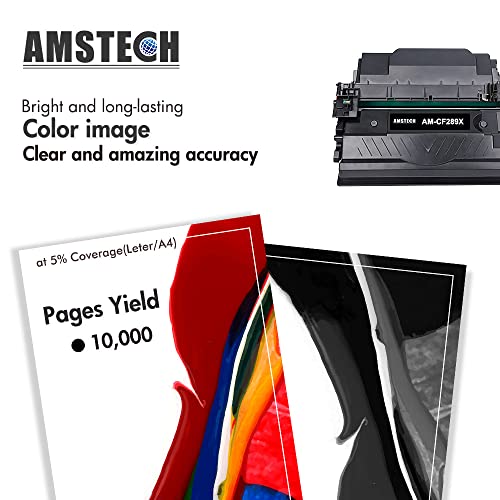 CF289X 89X Black High-Yield Toner Cartridge Replacement for HP 89X CF289X 89A CF289A Works for HP Enterprise M507 M507n M507dn M507x MFP M528dn M528f M528c M528z Printer (1-Pack)