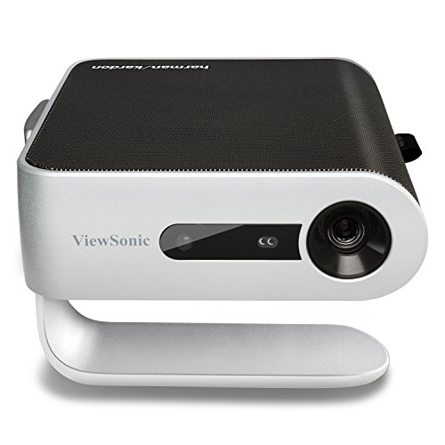 ViewSonic M1 Portable LED Projector with Auto Keystone, Dual Harman Kardon Speakers, HDMI, USB C, Stream Netflix with Dongle