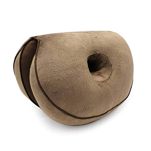 XJZHANG Dual Comfort Cushion Lift Hips Up Seat Pad Cushions, Posture Correction Orthopedic Coccyx for Sciatica Tailbone Hip Pain Relief Fits in Car, Home Office
