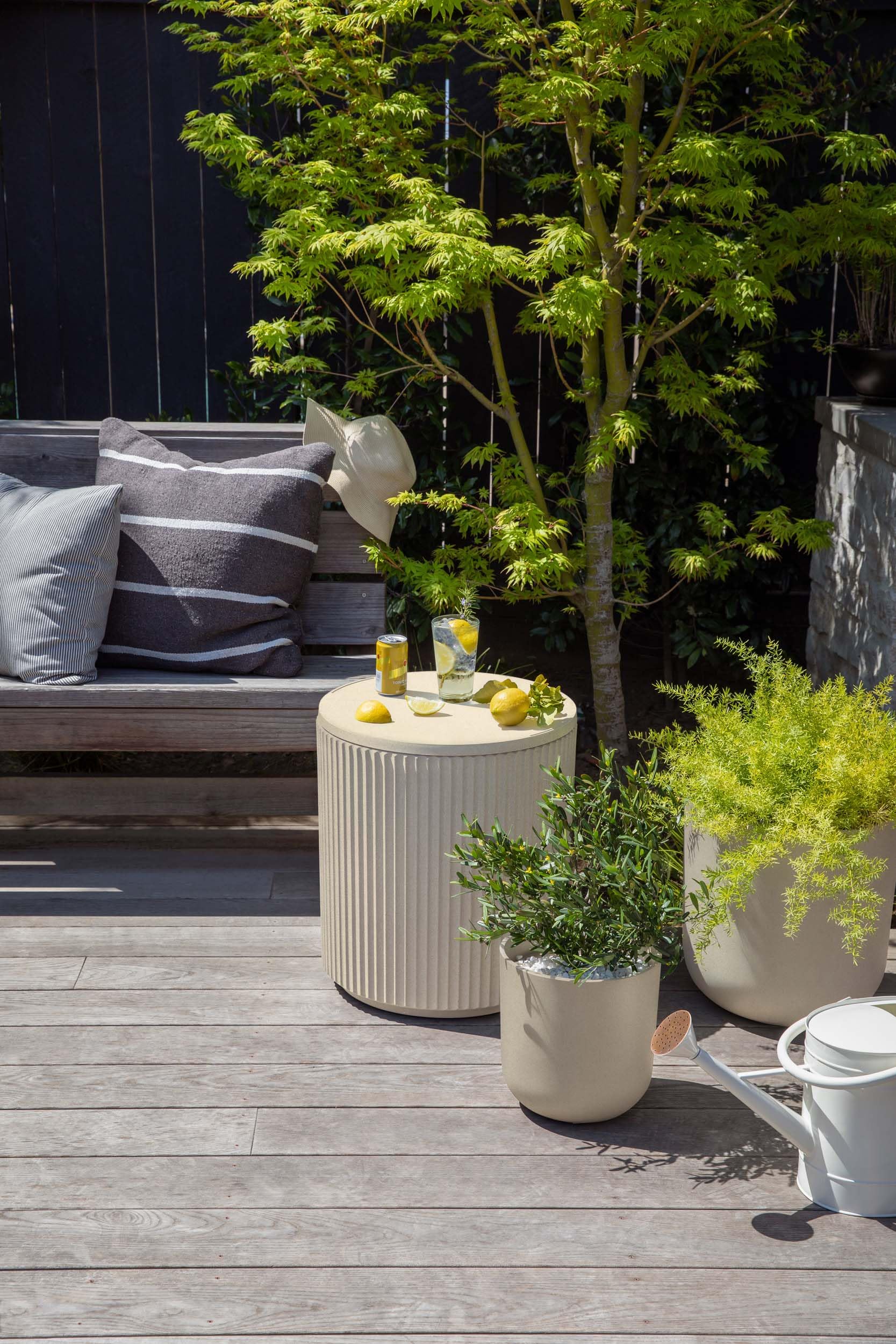 Veradek Cooler Side Table - 2 in 1 - Designed for use as Outdoor Side Table, Outdoor Patio Decor and Ice Chest
