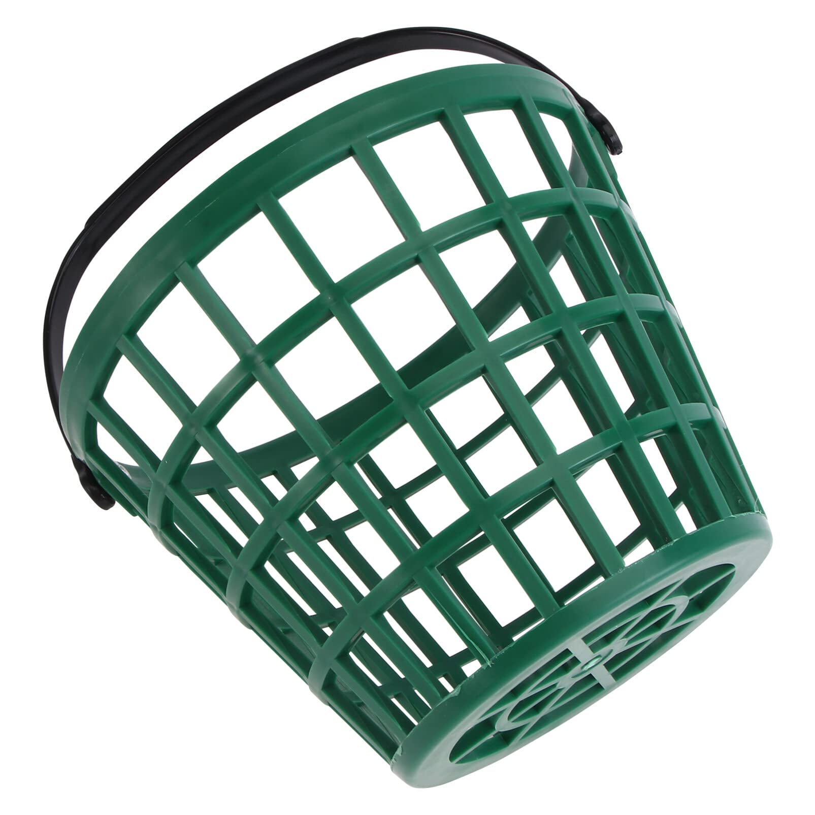 Toddmomy 1pcs Golf Ball Basket,Plastic Golf Ball Bucket Golfball Storage Container with Handle for Outdoor Sport Stadium Accessories,50pcs Ball