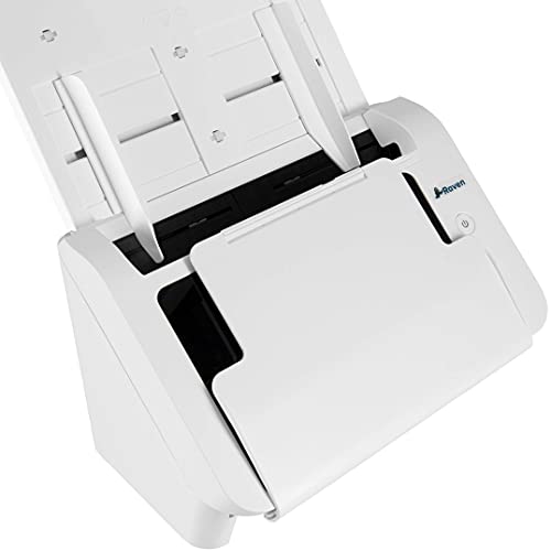 Raven Original Document Scanner - Huge Touchscreen, Color Duplex Feeder (ADF), Wireless Scanning to Cloud, WiFi, Ethernet, USB, Home or Office Desktop (2nd Gen) (Renewed)