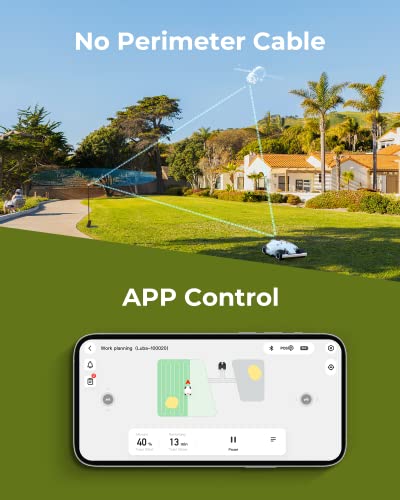 MAMMOTION LUBA AWD Robotic Lawn Mower for 1.25 Acre Lawn, APP Control with Virtual Boundaries, All-Wheel Drive, Multi-Zone Management