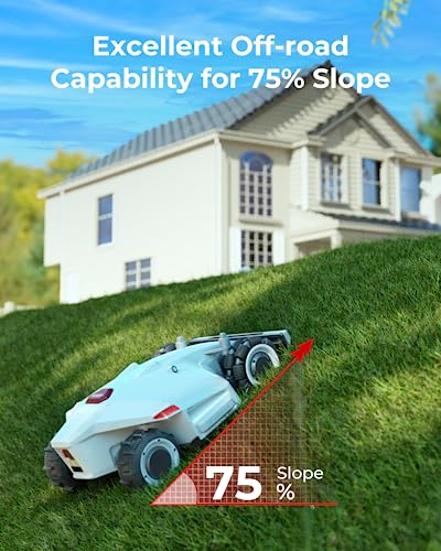 MAMMOTION LUBA AWD Robotic Lawn Mower for 1.25 Acre Lawn, APP Control with Virtual Boundaries, All-Wheel Drive, Multi-Zone Management