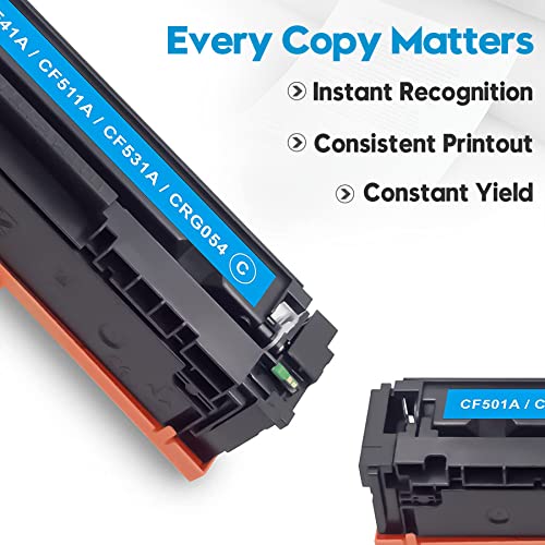 202A 202X Toner Cartridge 5 Pack Compatible Replacement for HP 202A CF500A 202X Laserjet Pro MFP M281fdw M281cdw M281fdn M254dw M254nw M254dn M281 Toner Printer (2 Black, 1 Cyan, 1 Yellow, 1 Magenta)