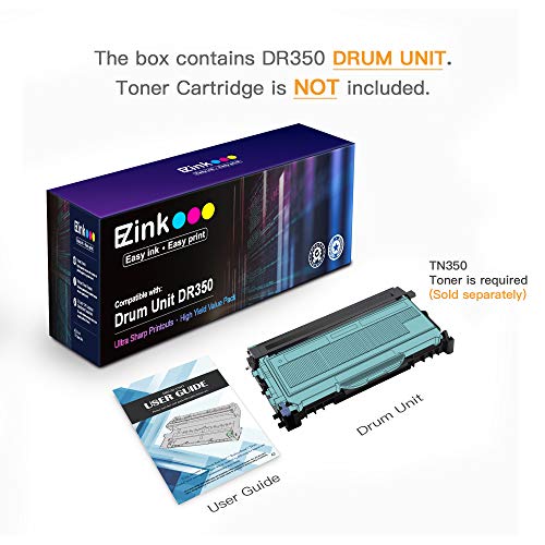 E-Z Ink (TM) Compatible Drum Unit Replacement for Brother DR350 to use with HL-2040 MFC-7420 Intellifax 2820 DCP-7020 HL-2070N MFC-7820N MFC-7220 DCP-7010 Fax-2820 Fax-2920 HL-2030 HL-2070 (1 Pack)