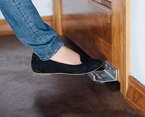 StepNpull Hands Free Door Opener (Silver, 4 Count)