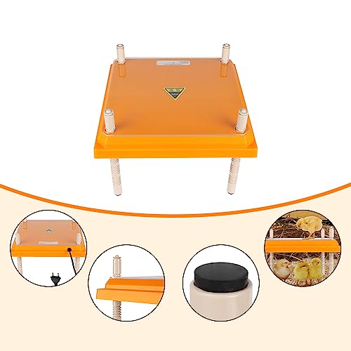 Toriexon Brooder Heater Plate 12β x 12β, Hens-Like Warmth Heat Plate for Chicks, Safety Yellow Chicken Warmer for Brooder