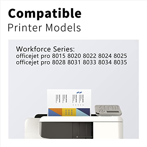 910 Ink Cartridge LemeroSuperx Remanufactured Ink Cartridge Replacement for HP 910 910XL 910 XL Ink Cartridges, for 8022 8025 8035 8028 8020 Combo Pack