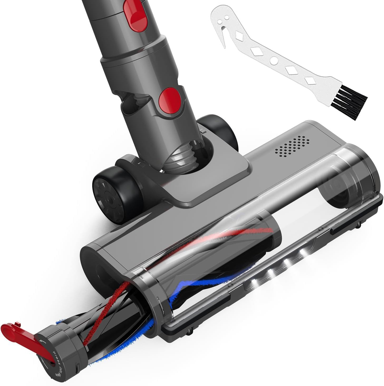 Ancocs Vacuum Cleaners Parts for Dyson V7 V8 V10 V11 V15, Roller Brush Power Head Replacement with LED Light, Motorhead Hardwood Floor Attachments for Vacuum (D019)