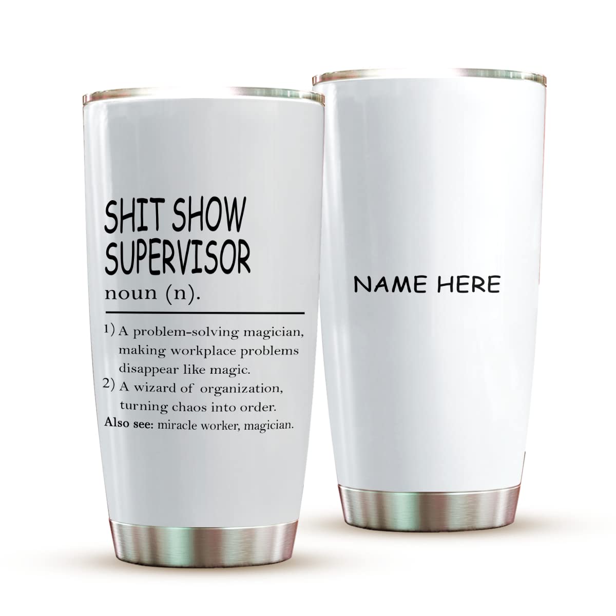 105Centuria Personalized Shot Show Supervisor Meaning Coffee Tumbler, Shotshow Supervisor Cup, Welcome To The Shotshow, Shot Show Supervior Mug, Shot Show 20oz Tumbler With Lid (White 2)