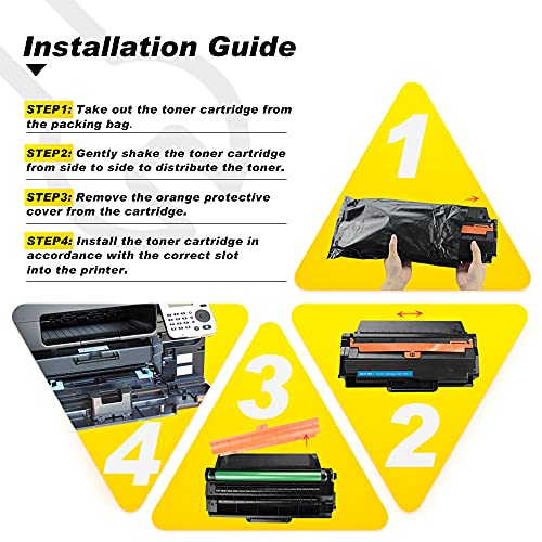 v4ink Compatible Toner Cartridge Replacement for Dell 331-7328 RWXNT DRYXV Work with B1260dn B1260dnf B1265dnf B1265dfw Printer, 2-Pack