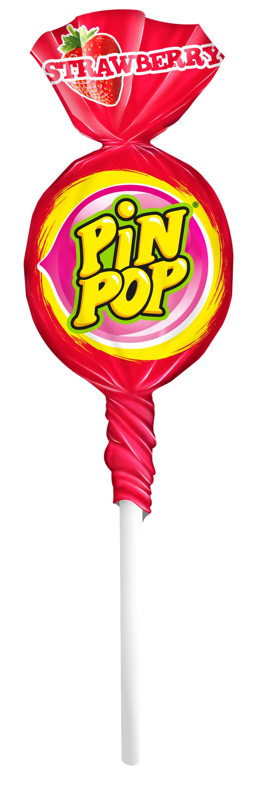 Generic Pin Pop Assorted Flavor Lollipop, 100 Count, Fruit Bubble Gum Suckers, 1800g