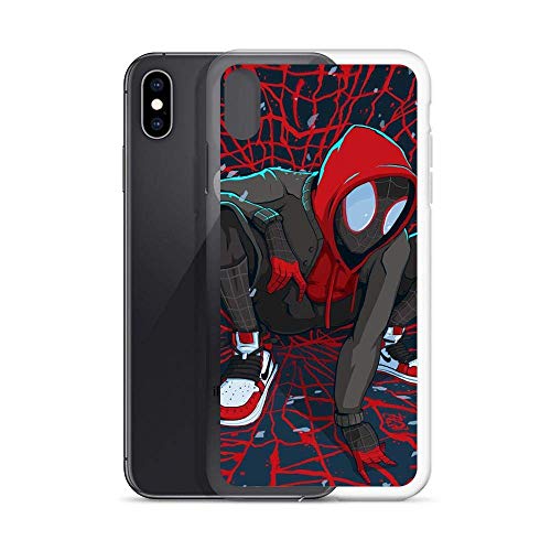 wogehote Compatible with iPhone 6 Plus/6s Plus Case Miles Morales Hoodie Movies Super Heroes Pure Clear Phone Cases Cover