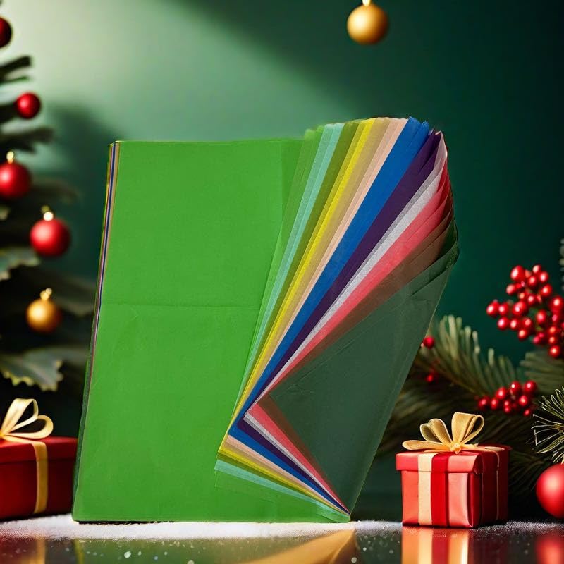 Bella Pack 120CT 36 Solid Vibrant Colors Gift Tissue Paper 20" x 20" Value Pack!