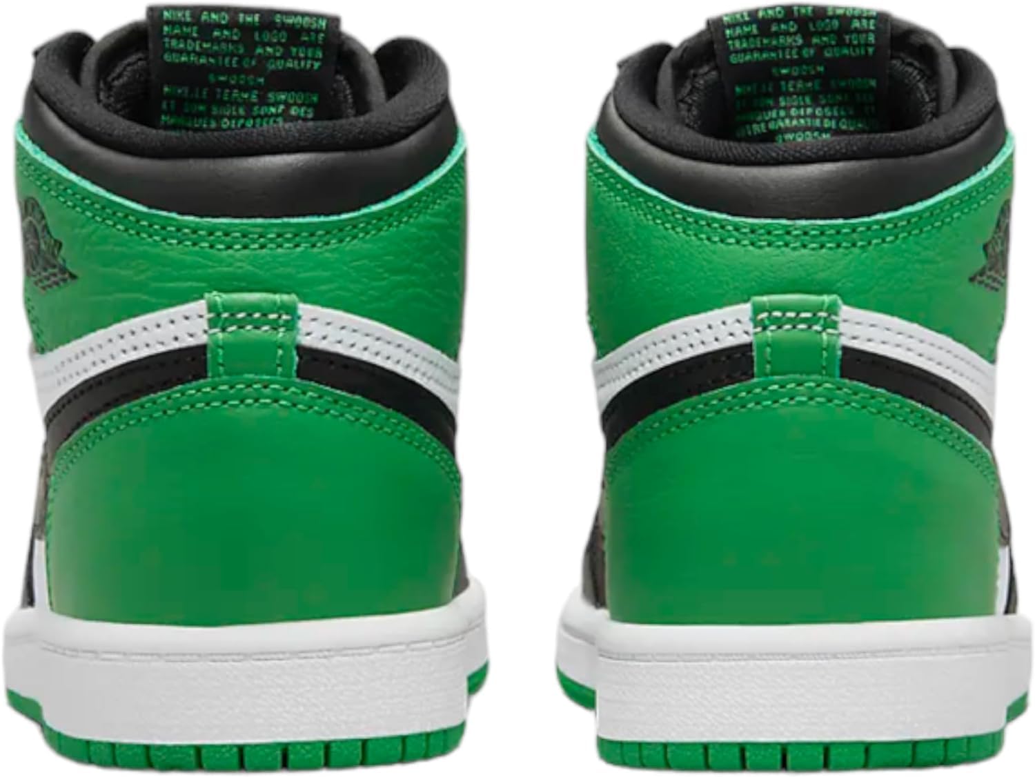 Nike Preschool Air Jordan 1 High Retro High OG PS FD1412 031 Lucky - Size 2y,Black/Lucky Green-white