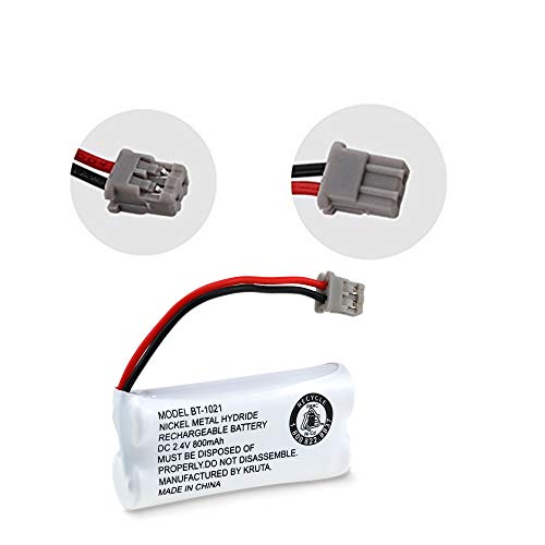 Kruta BT-1021 BBTG0798001 Compatible with Uniden BT-1021 BT1021 BT-1008 BT-1016 BT-1025 2.4V 800mAh Cordless Handset Phone Rechargeable Replacement Battery