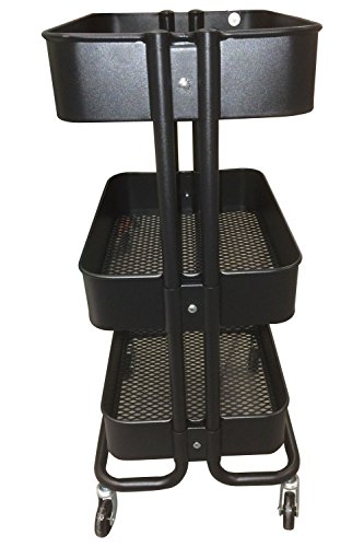 Raskog Home Kitchen Storage Utility cart-Black