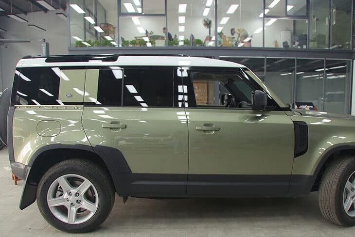 Roof Rails Fits for Rover Defender 110 130 2020-2023 4Doors Crossbar Black 2PCS Luggage Carrier Roof Rack Cargo Carrier Car Accesories
