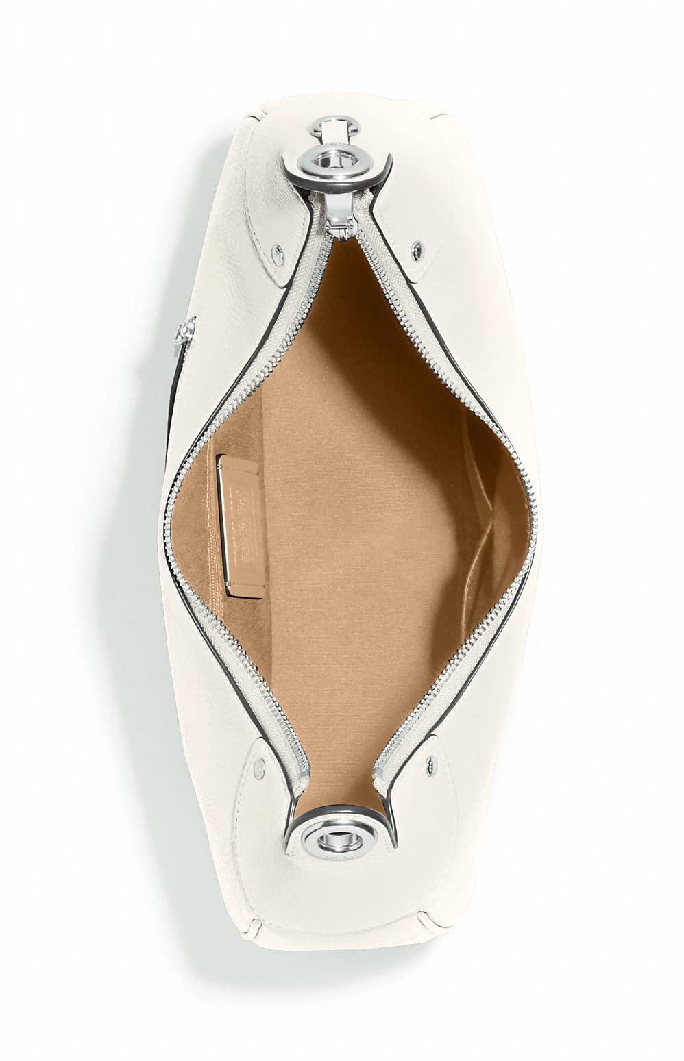 COACH Women's Mara Leather Hobo, Chalk
