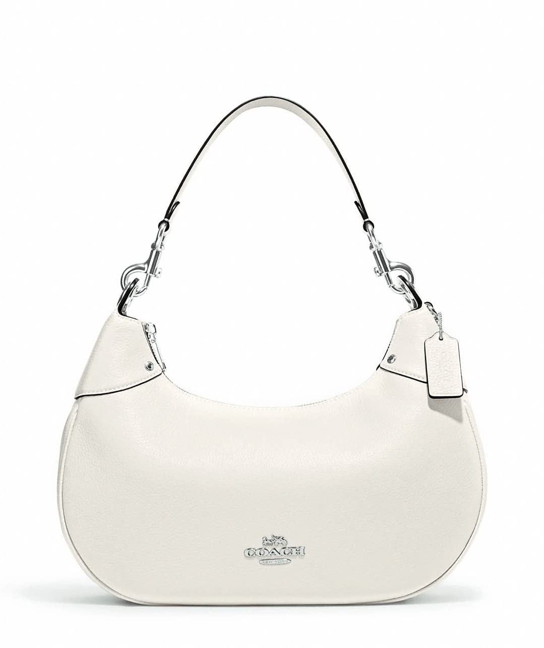 COACH Women's Mara Leather Hobo, Chalk