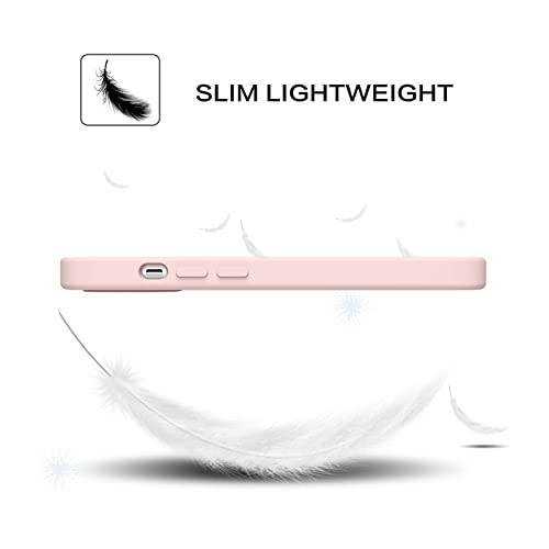 BENTOBEN for iPhone 14 Pro Max Case, Soft Silicone Gel Rubber Bumper Microfiber Lining Hard Back Shockproof Protective Phone Cover for iPhone 14 Pro Max 6.7", Sand Pink