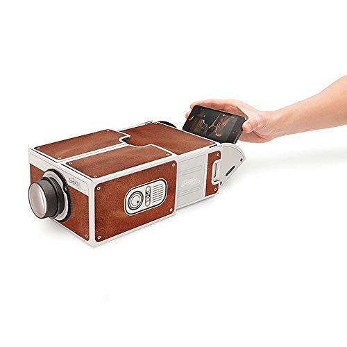 Lobonbo Mini Portable Projector Smart Phone Projector 2.0 Mobile Phone Projection for Home Audio & Video Projector