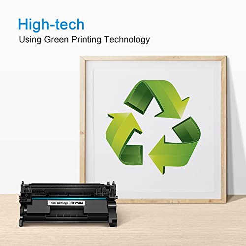 58A CF258A Toner Cartridge With Chip (2 Black) Compatible Replacement for HP 58A CF258A 58X CF258X to Use with M428fdw M428fdn M428dw M404n M404dn M404dw M404 M406dn M430f