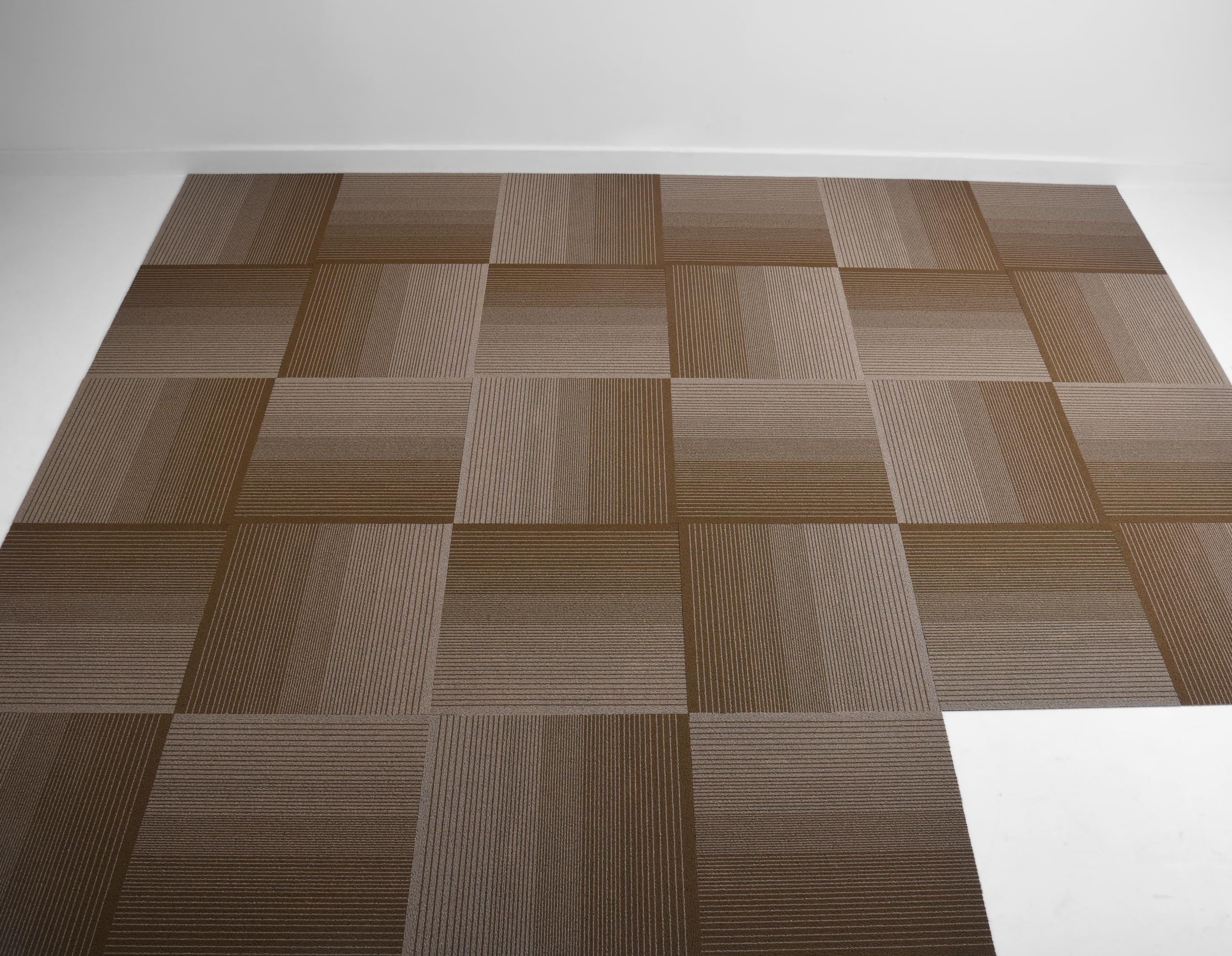 Rehert Carpet Tiles, Carpet Squares, Office Carpet Tiles Removable, Carpet Tile Flooring for Basement, 20" x 20" Berber (Loop Pile), Gradient Brown, 0.24" Pile Height (12 Tiles, 32 sqft/Box)