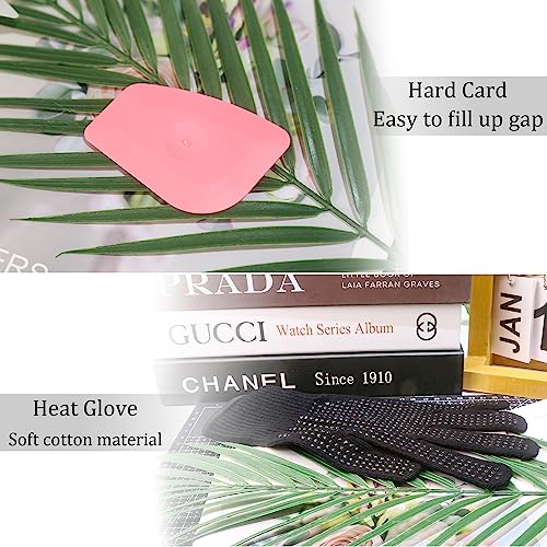 Laosh 3PCS Sublimation Tumblers Tool Kits with Tumblers Width Measurer, Heat Gloves, Mini Squeegee, Use for Heat Press Sublimation Blanks Tumblers Skinny Straight Cup
