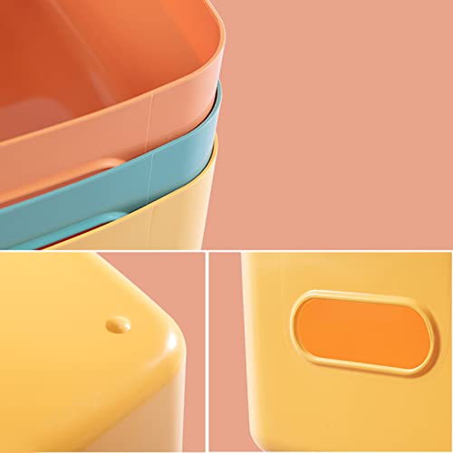 Plastic Storage Baskets 8 Pack, Small Pantry Baskets for Organizing, Organizer Basket Bins for Shelves, Organizer and Storage for Bathroom, Bedrooms, Kitchens (Colour Small)