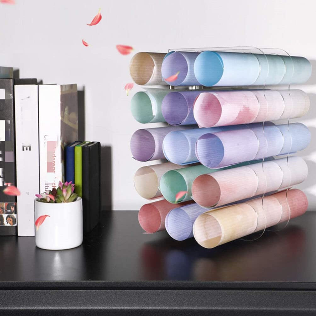 EXCEART Roll Acrylic Display Shelves Acrylic Trays for Display Acrylic Vinyl Storage high-Grade Acrylic Clothes Hanging Rack Stand Food Display Stands Vinyl Organizer for Albums Audio Bulk