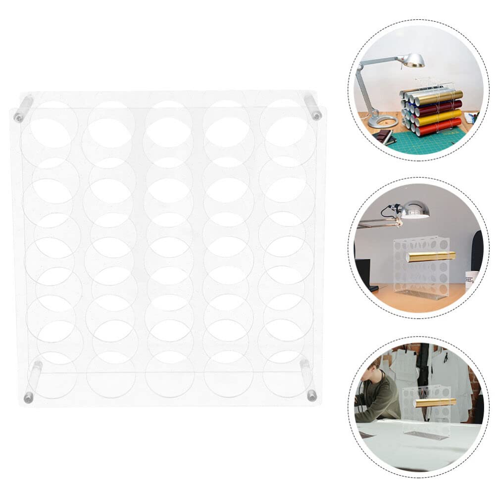 EXCEART Roll Acrylic Display Shelves Acrylic Trays for Display Acrylic Vinyl Storage high-Grade Acrylic Clothes Hanging Rack Stand Food Display Stands Vinyl Organizer for Albums Audio Bulk