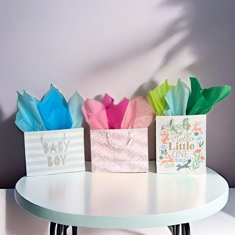 24 Sheets in 24 Colors, 20"*20" Colorful Pack Gift Tissue Paper for Gifts, Birthdays, Holidays, and All Occasions