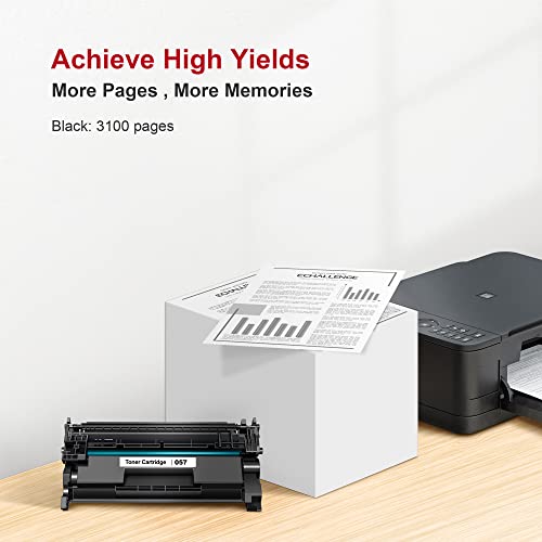 057 Black Toner Cartridge Compatible for Canon 057 057H CRG-057 Work with ImageCLASS MF445dw MF448dw LBP226dw LBP227dw MF449dw LBP228dw MF445 Laser Printer Ink (1 Black)