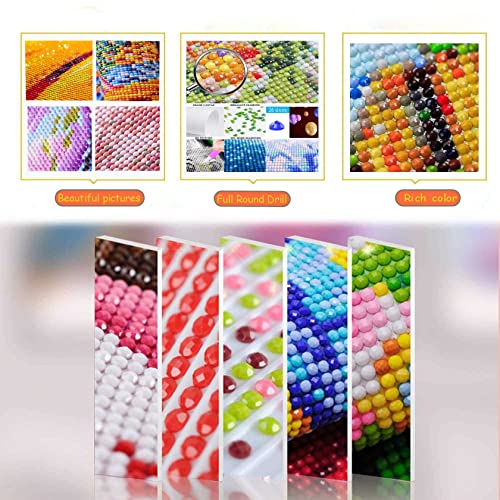 Halloween 5D Diamond Painting Kits for Adults Beginners, Round Full Drill Hocus Pocus Diamond Art Kit, DIY Witch Paint by Diamonds Dot Gem Art Kits,Home Wall Decor 13.7 X13.7inch