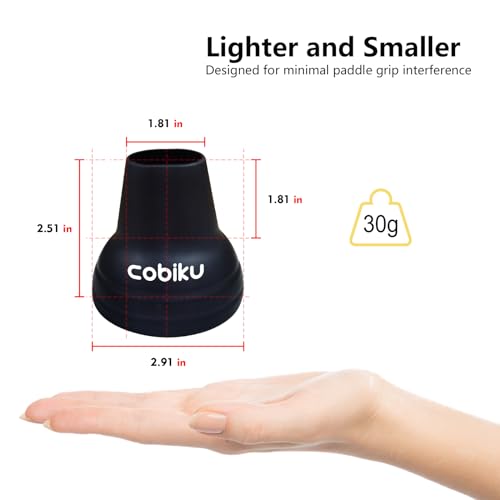 COBIKU Pickleball Ball Retriever Picker Upper, Fits All Standard Pickleball Paddles, Easily Pickup Pickleballs Without Beding Over - Black, 4Pack