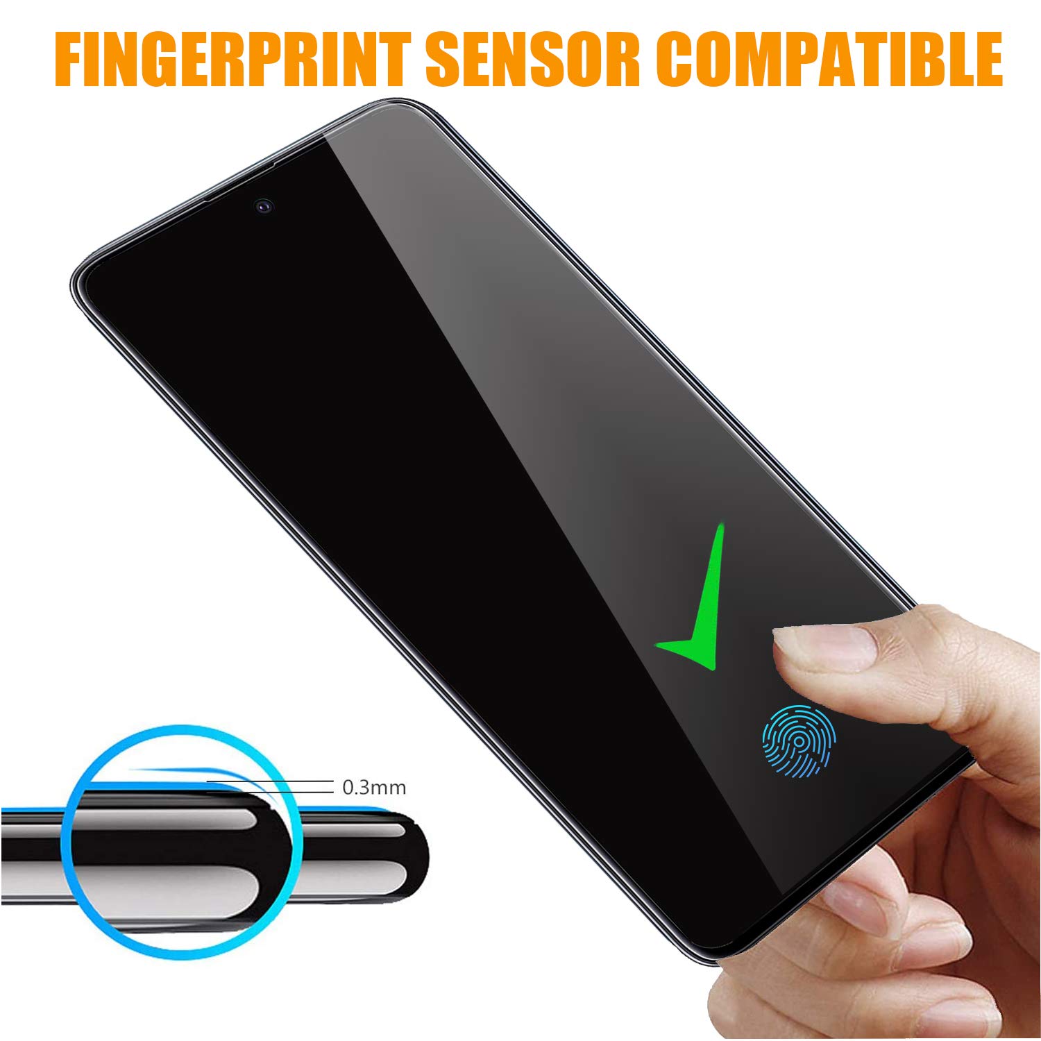 Aidinar Screen Protector for OPPO Reno 8T 5G, [2 Pack] Ultra-Thin 9H Hardness HD Clear,OPPO Reno 8T 5G Tempered Glass Screen Protector