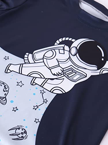 Vopawetty Boys Clothing Sets Athletic Short Sleeve T-Shirt and Shorts Outfit Set Flying Astronaut - 10 Years