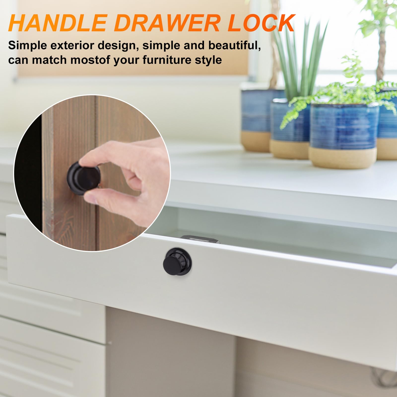 CXQamitao 5 Pack Push Button Latch Cabinet Door Catch Keyless Cupboard Locks for RV Motorhome Camper Caravan Home Yachts,Zinc Alloy&Black