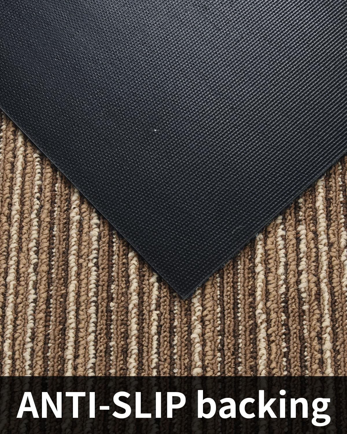 Rehert 12Tiles/32 sq Ft-Carpet Squares, Commercial Carpet Tiles, 0.27" Pile Height, Tiles Carpet, PVC Backing Non-Slip, 20" x 20" Berber (Loop Pile)