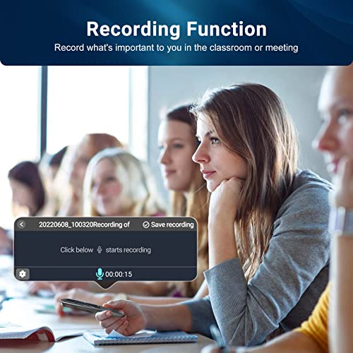 SUFUL Air Bluetooth Scanner Pen,Text to Speech Device for Dyslexia,Exam Reading Pen for Students,Voice Recognition, scanning Identification,Digital Reader Pen Voice Translator Device