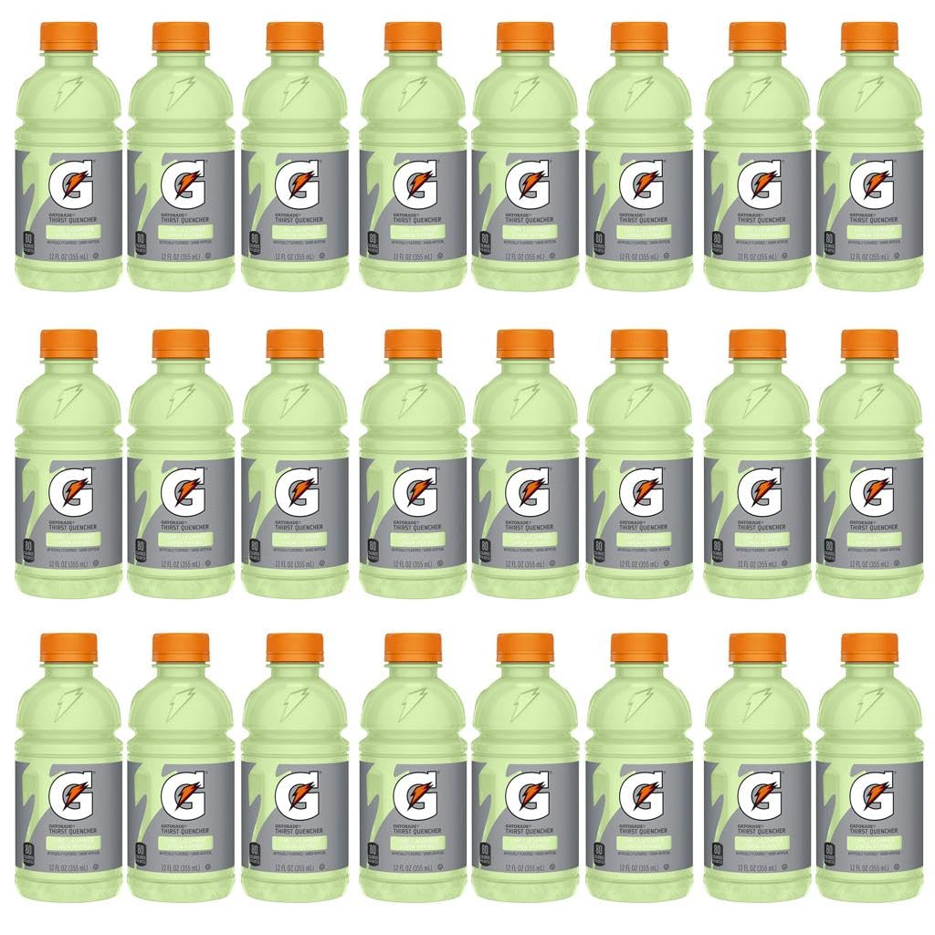 QUALITATT 10 Brand, Box with Flavor Lime Cucumber 24 Pack of Sport Drink Plastic Bottles 12 fl oz