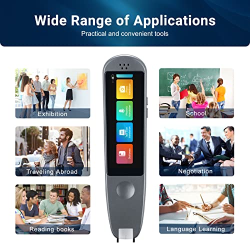 SUFUL Air Bluetooth Scanner Pen,Text to Speech Device for Dyslexia,Exam Reading Pen for Students,Voice Recognition, scanning Identification,Digital Reader Pen Voice Translator Device