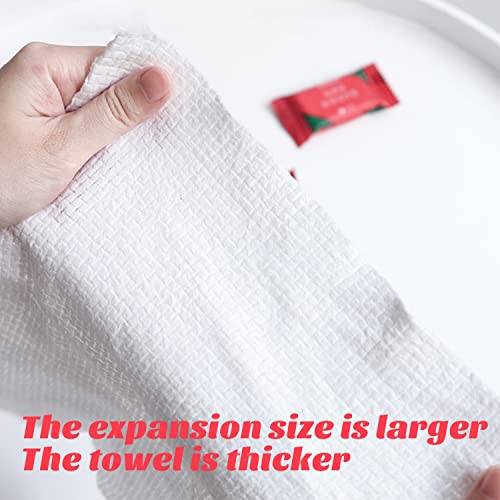 Compressed Towel, Disposable Face Compressed Towels, Soft Compressed Hand Wipe, Portable Compressed Coin Tissue for Travel/Home/Outdoor Activities(9.4X10.8in/20PCS)
