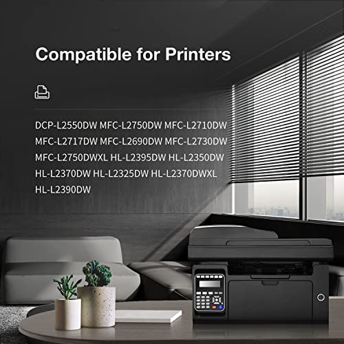 LEMERO TN760 TN730 Compatible Toner Cartridge Replacement for Brother TN-730 TN-760 TN730 for MFC-L2750DW DCP-L2550DW MFC-L2710DW HL-L2395DW HL-L2350DW HL-L2370DW Printer (2 Black, High Yield)
