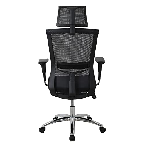 Home Ergonomic Office Chair Mesh Office Chair with Wheels,Office Desk Chair with Lumbar Support Armrest Executive Rolling Swivel Adjustable Height Mid Back Task Chair for Adults, Black