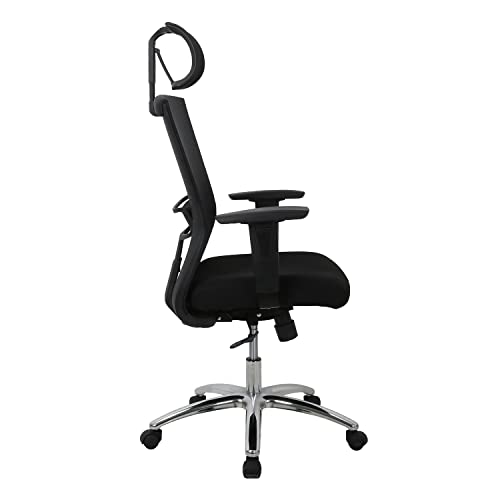 Home Ergonomic Office Chair Mesh Office Chair with Wheels,Office Desk Chair with Lumbar Support Armrest Executive Rolling Swivel Adjustable Height Mid Back Task Chair for Adults, Black