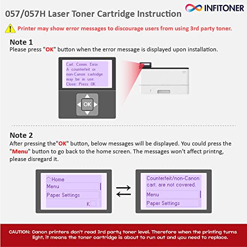 057H 057 High Yield Toner Cartridge 057H Black 1-Pack Compatible Replacement for Canon 057H Toner Cartridge Color ImageCLASS MF445dw MF448dw MF449dw LBP226dw LBP227dw MF445 LBP220 Series Printer