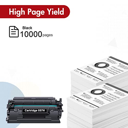 057H 057 High Yield Toner Cartridge 057H Black 1-Pack Compatible Replacement for Canon 057H Toner Cartridge Color ImageCLASS MF445dw MF448dw MF449dw LBP226dw LBP227dw MF445 LBP220 Series Printer